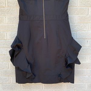Sinclaire 10 | Dresses | New Sinclaire Sydney Side Ruffle Black Dress ...